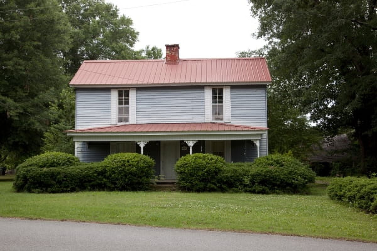 Print: This Simple Two-Story Frame House Built In The Early 1800s On Mt ...