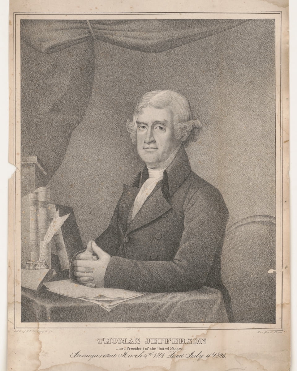 Print: Thomas Jefferson. Third President Of The United States - Walmart.com