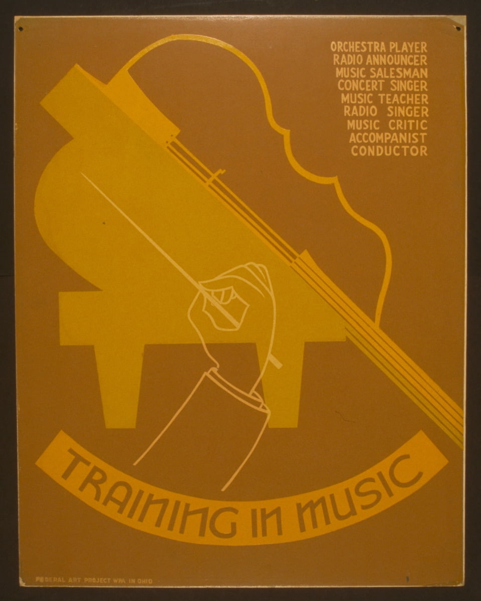 Print: Training In Music, 1937 - Walmart.com