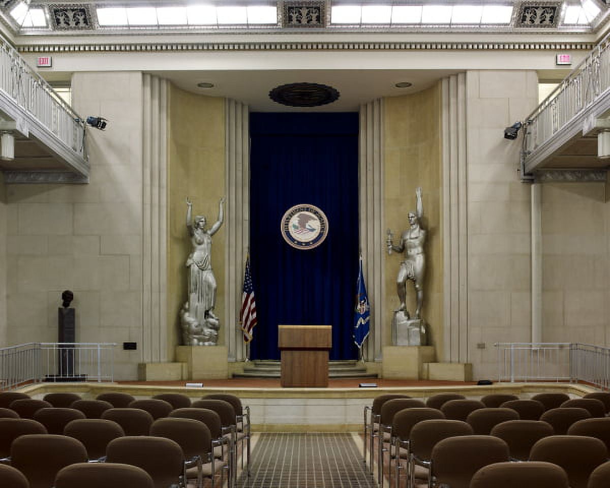 Print: Two Sculptures Spirit Of Justice, And Majesty Of Justice, Great ...