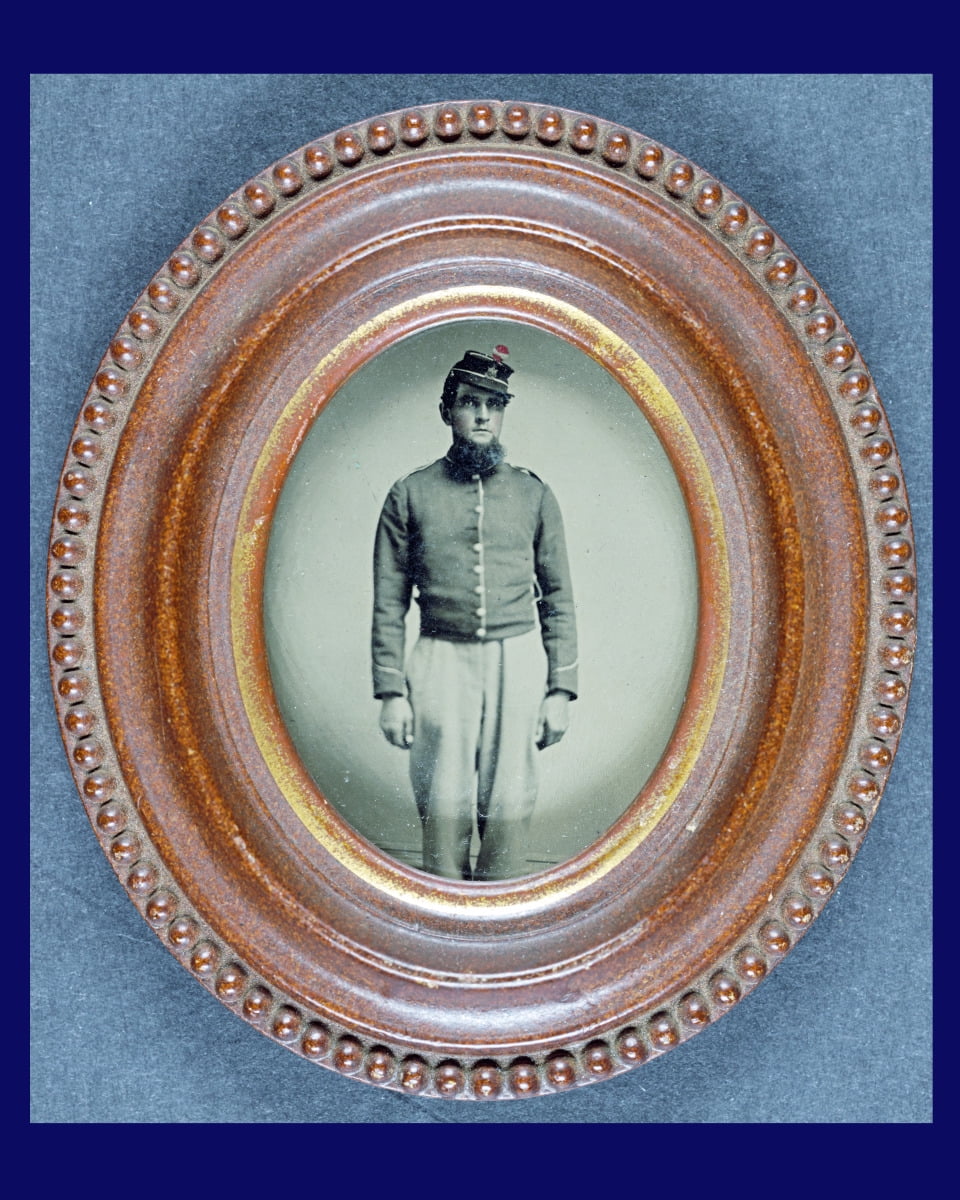 Print: Unidentified Civil War Soldier In Union Uniform circa 1861-1865 ...