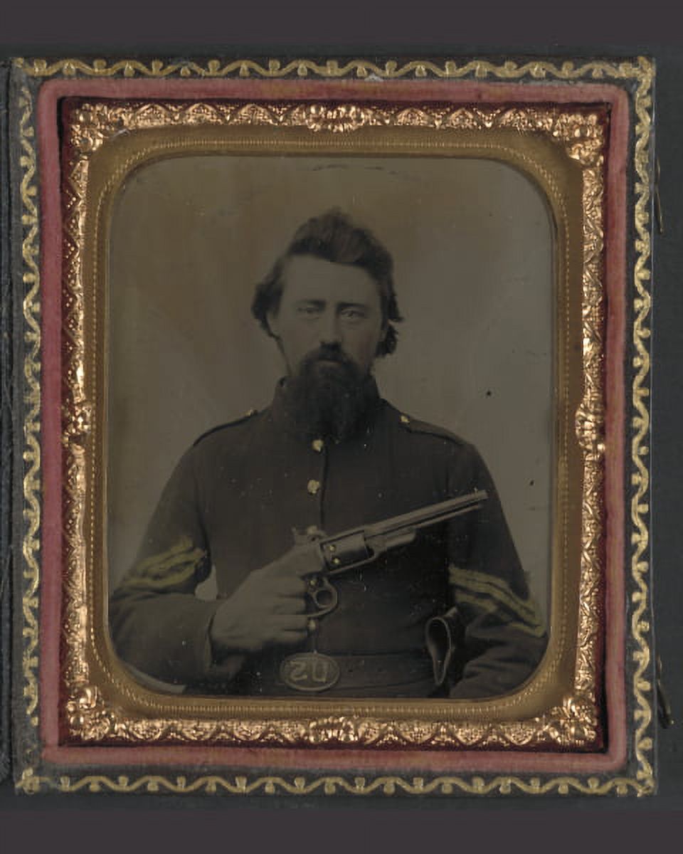 Print: Unidentified Soldier In Union Sergeant's Uniform And U.S. Belt ...