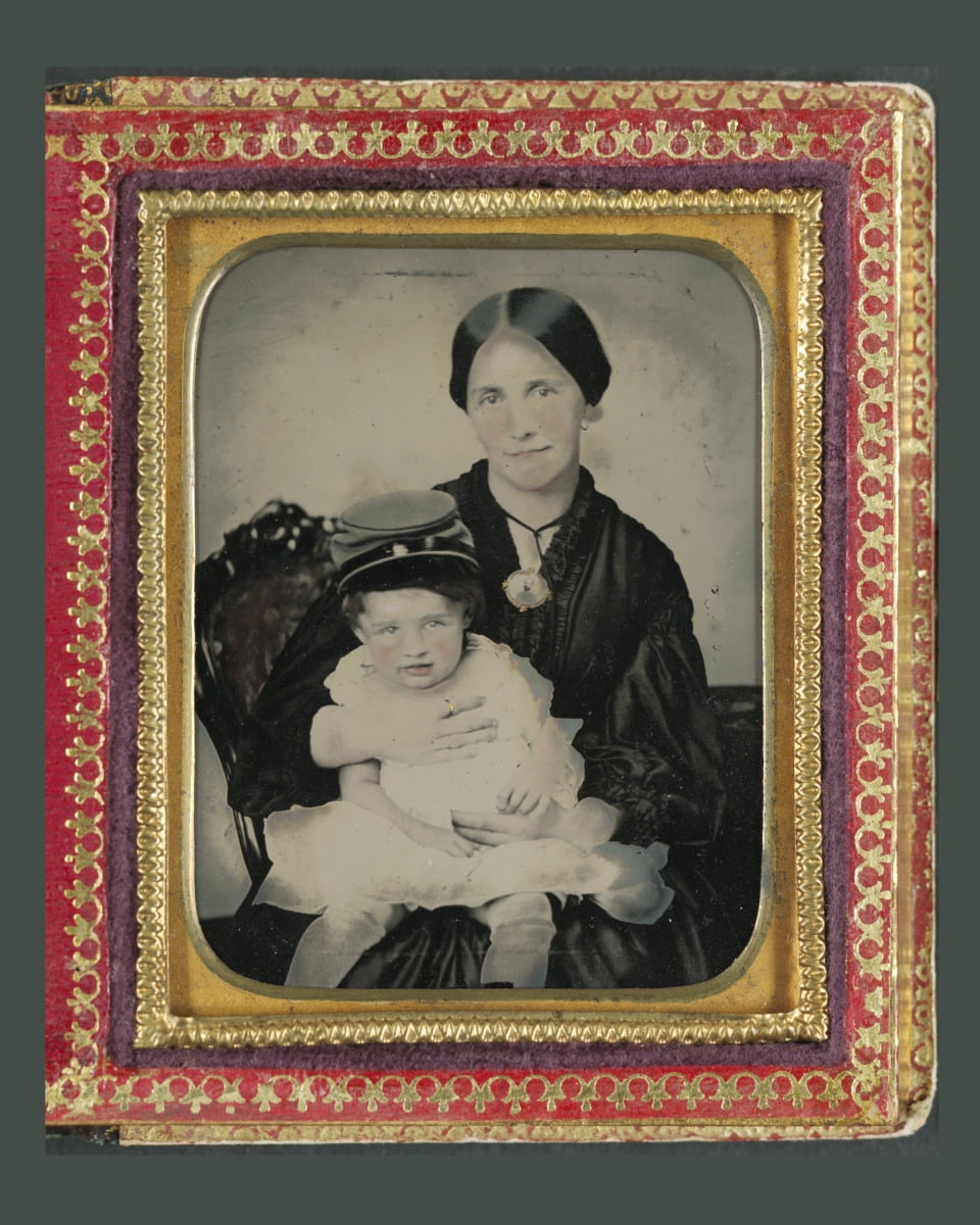 Print: Unidentified Woman, Possibly Mrs. James Shields, In Mourning ...