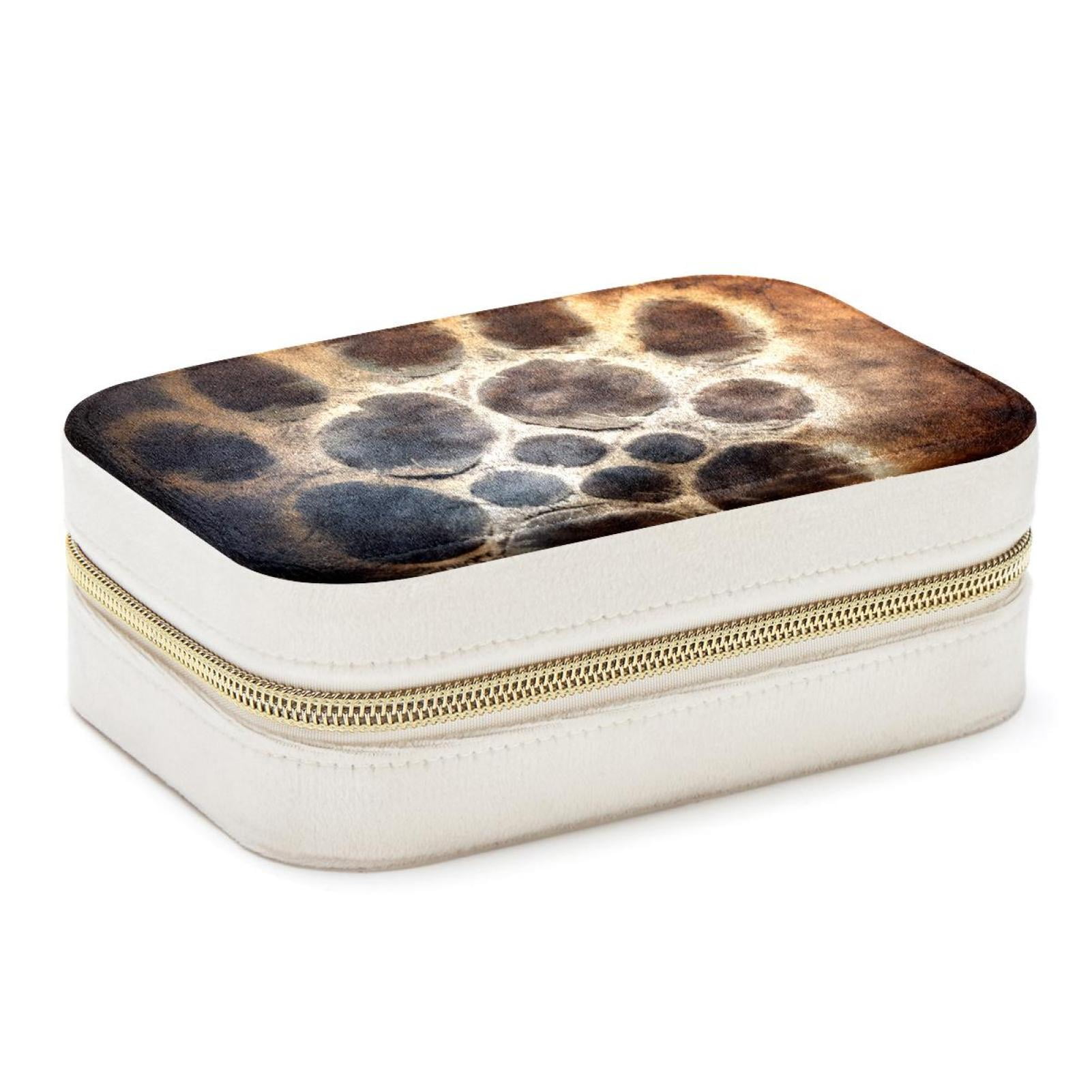 Print Velvet Portable Travel Organizer Box with Removable Compartment ...