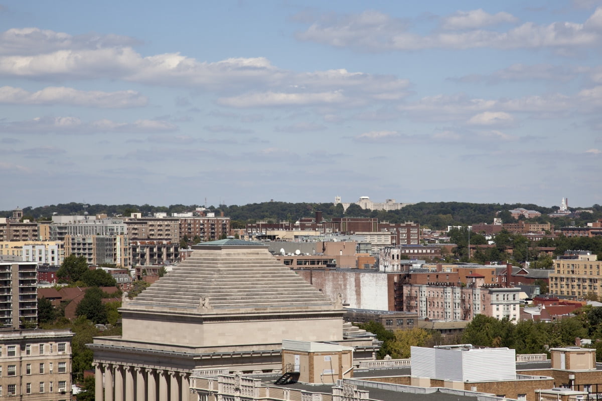 Print: View From The Top Of The Cairo Apartment Building, 1615 Q St ...