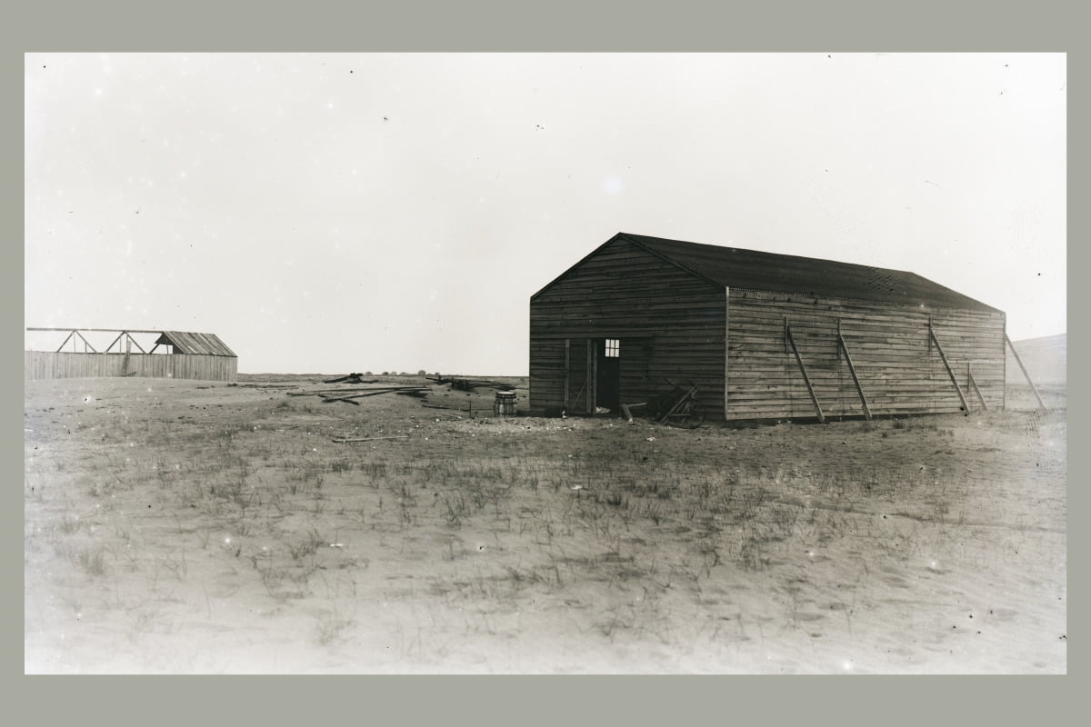 Print: View Of The Camp Building At Kitty Hawk From The Northwest ...
