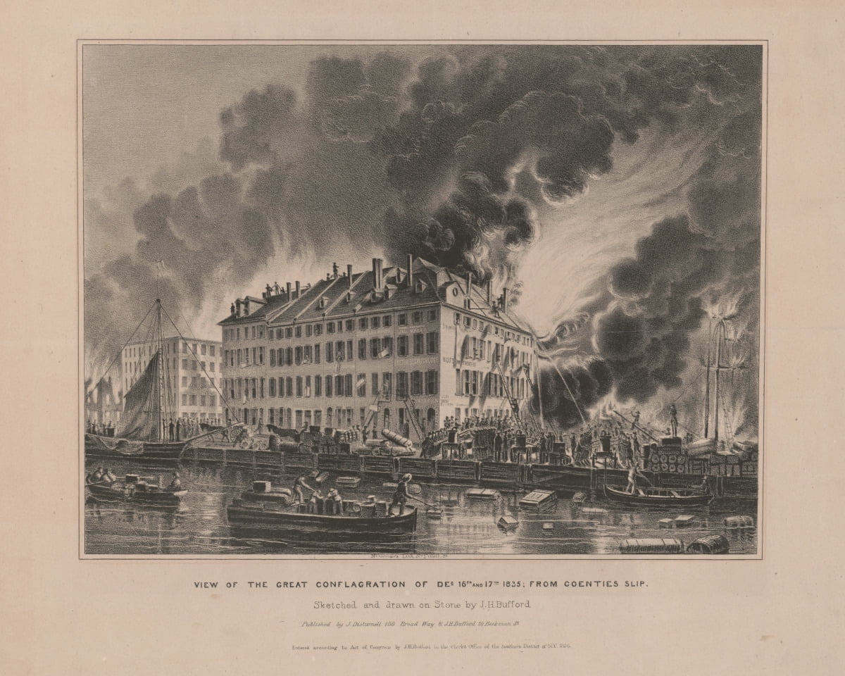 Print: View Of The Great Conflagration Of Dec. 16th And 17th, 1835 ...