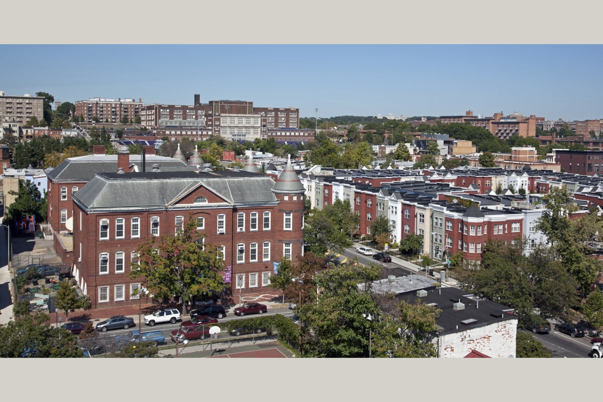 Print: View Of The Webster School From The Top Of The Ellington ...