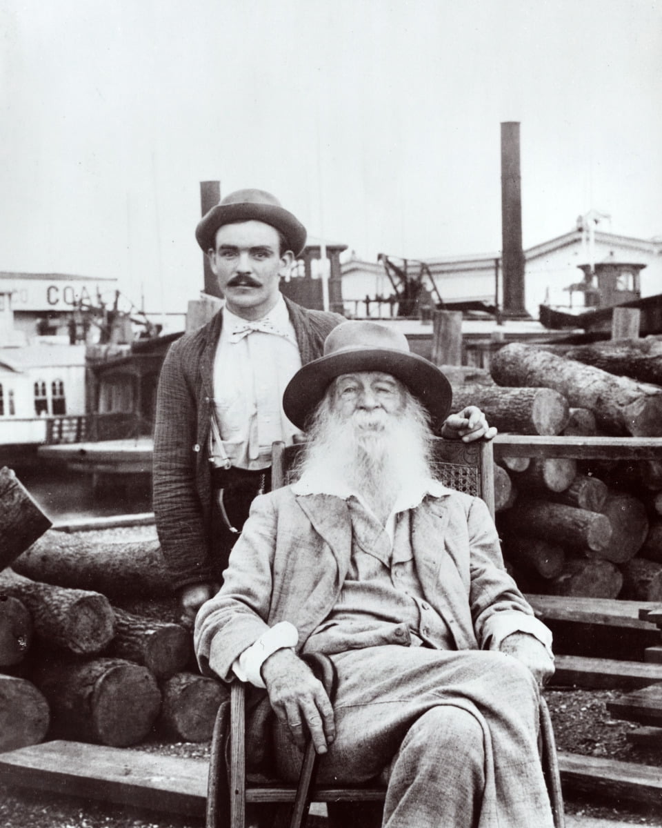 Print: Walt Whitman, Three-Quarter Length Portrait, Seated, Facing ...