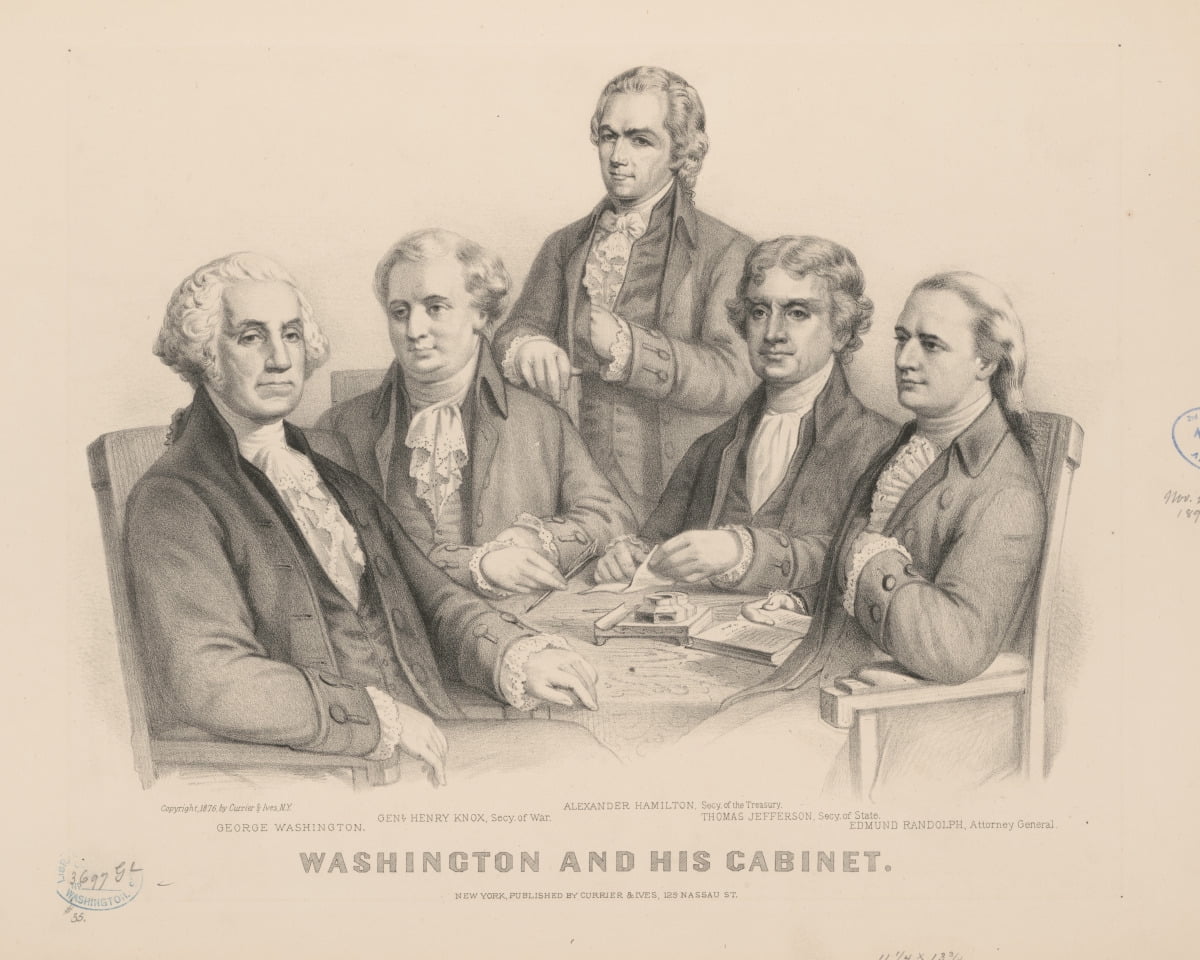 Print: Washington And His Cabinet, 1876 - Walmart.com