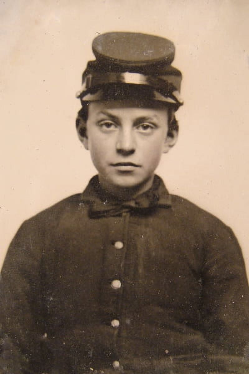 Print: Young Civil War Soldier, Union Uniform, Forage Cap, c. 1861-1865 ...