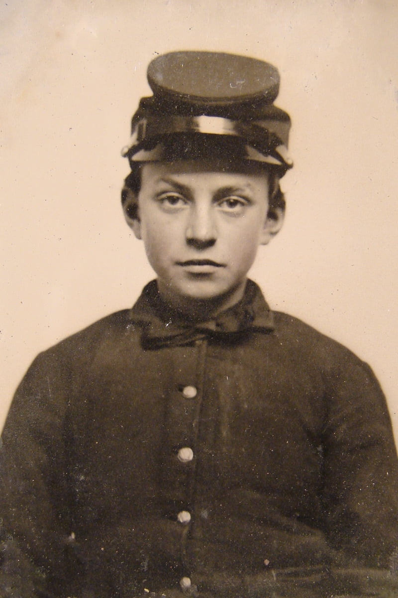 Print: Young Civil War Soldier, Union Uniform, Forage Cap, c. 1861-1865 ...