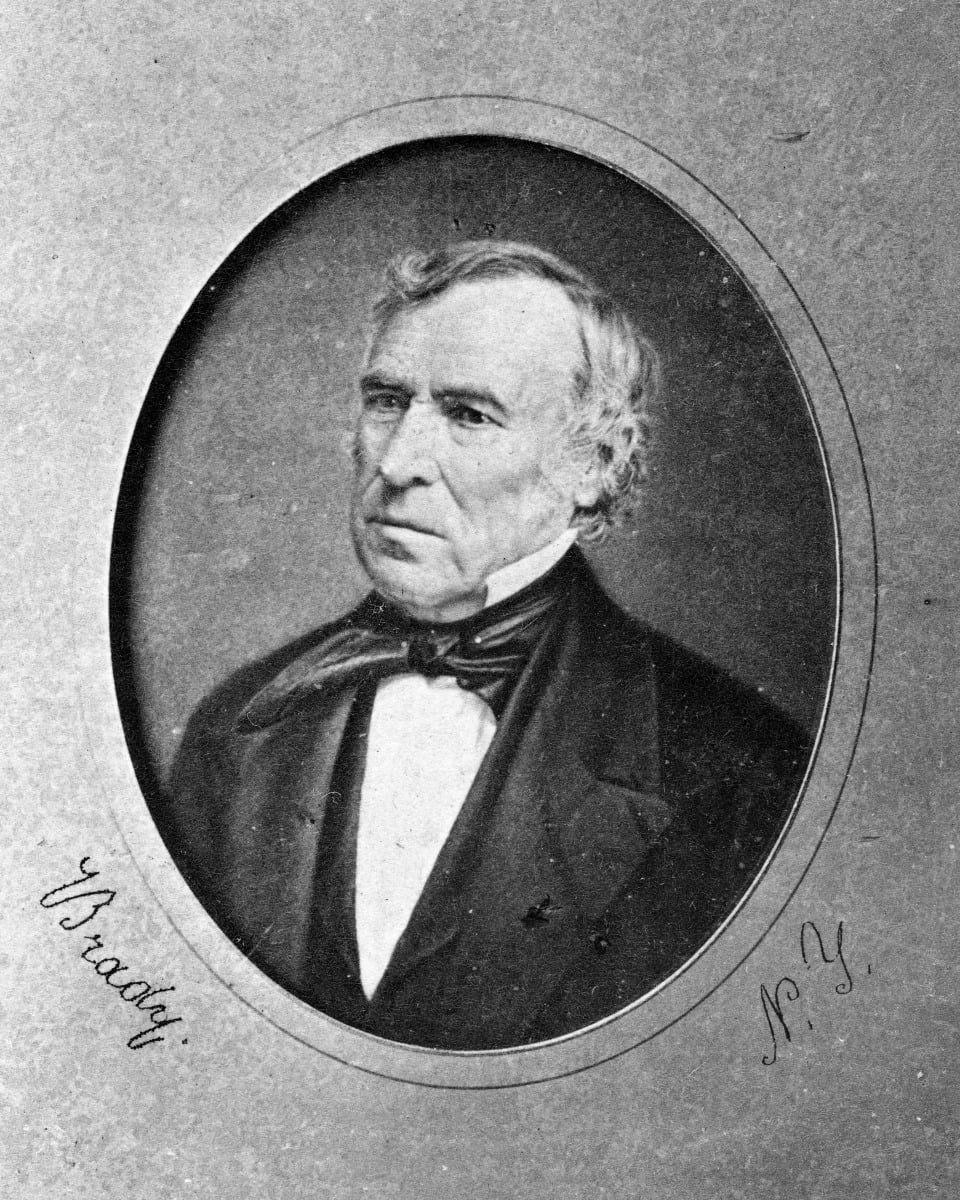 Print: Zachary Taylor, Head-And-Shoulders Portrait, Facing Left, circa ...