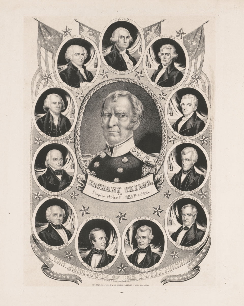 Print: Zachary Taylor, The People's Choice For 12th President, 1848 ...