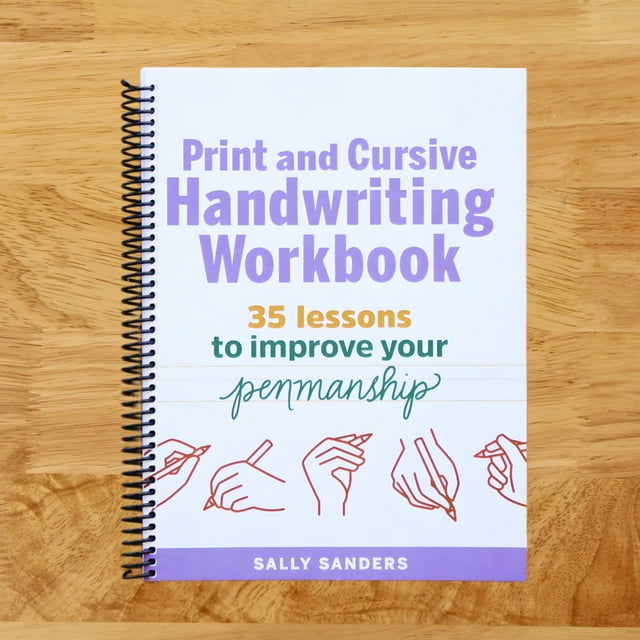 Print and Cursive Handwriting Workbook: 35 Lessons to Improve Your ...