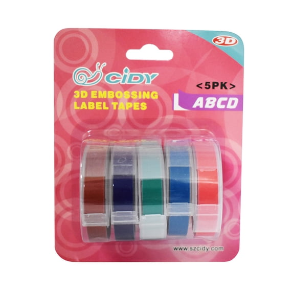 Print label tape suitable for manual 3D embossing plotter sticker ...