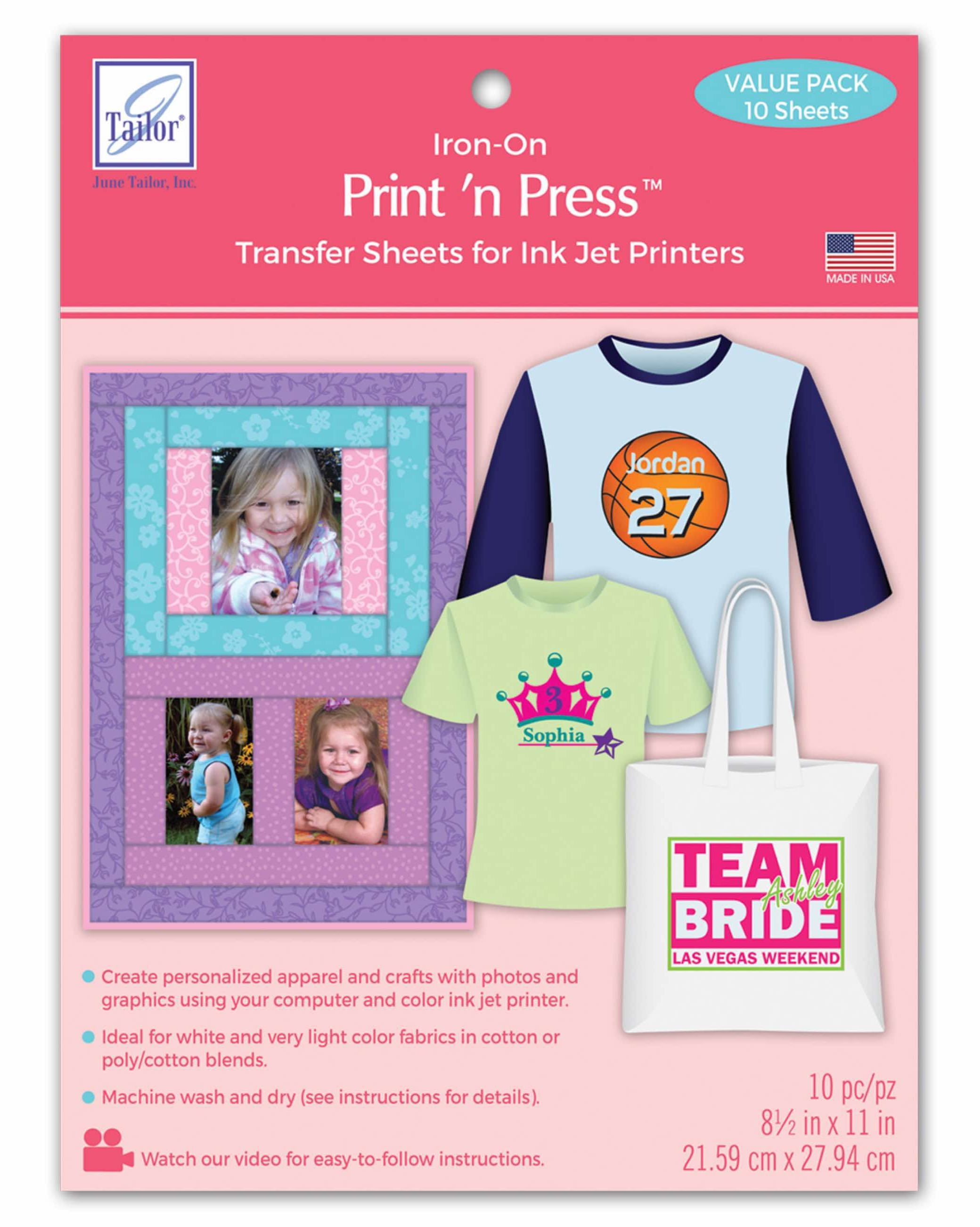 Print ’n Press Transfer Sheets - 10 Sheets - Walmart.com