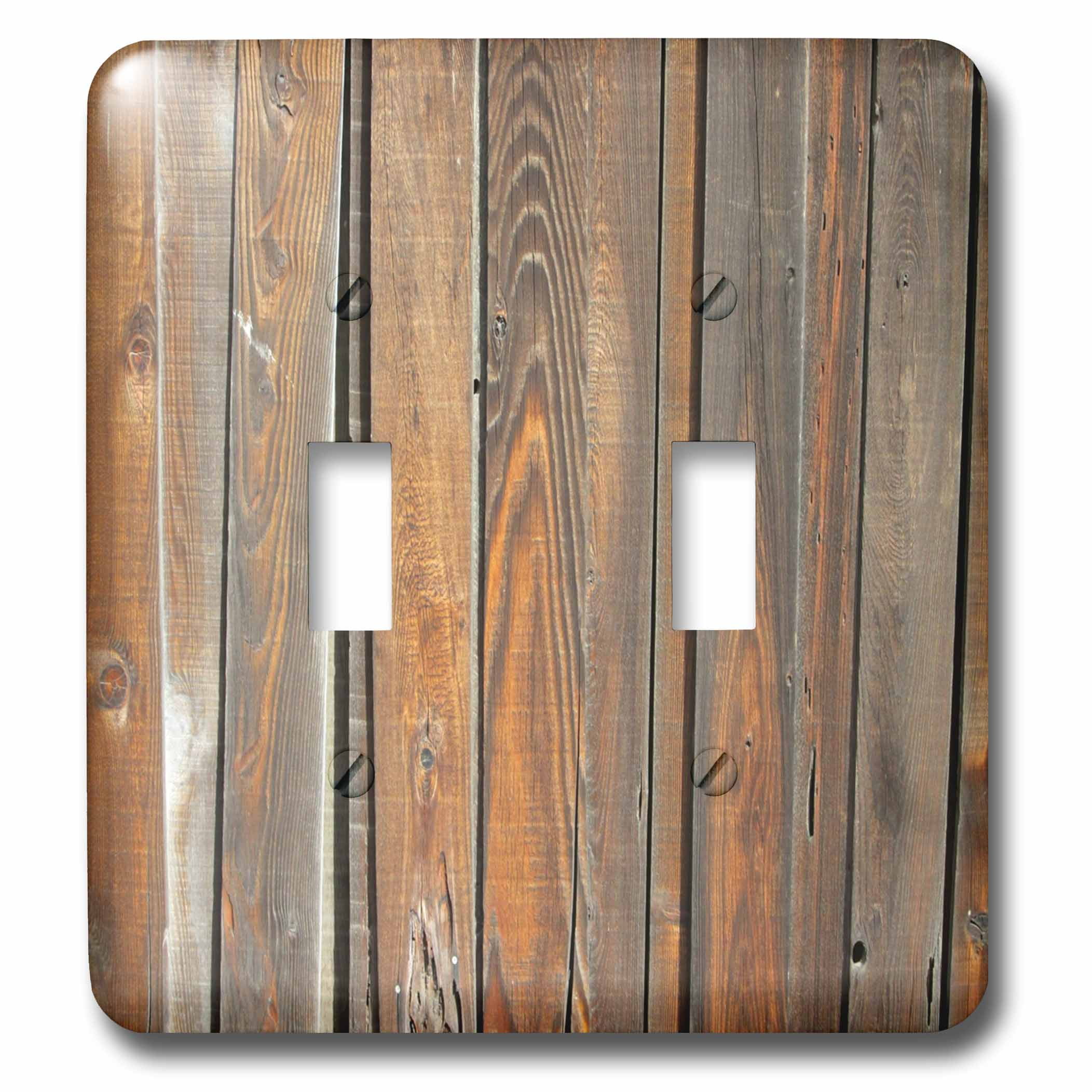 3dRose, Print of Aged Oak Wood Fence, double toggle switch - Walmart.com