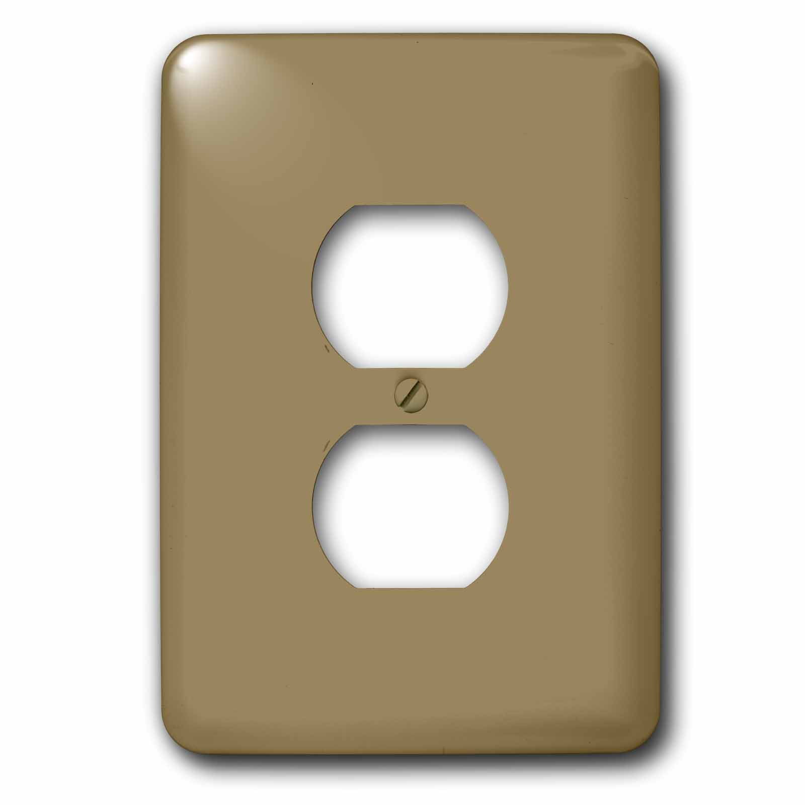 3dRose, Print of Bronze Tan, 2 plug outlet cover - Walmart.com