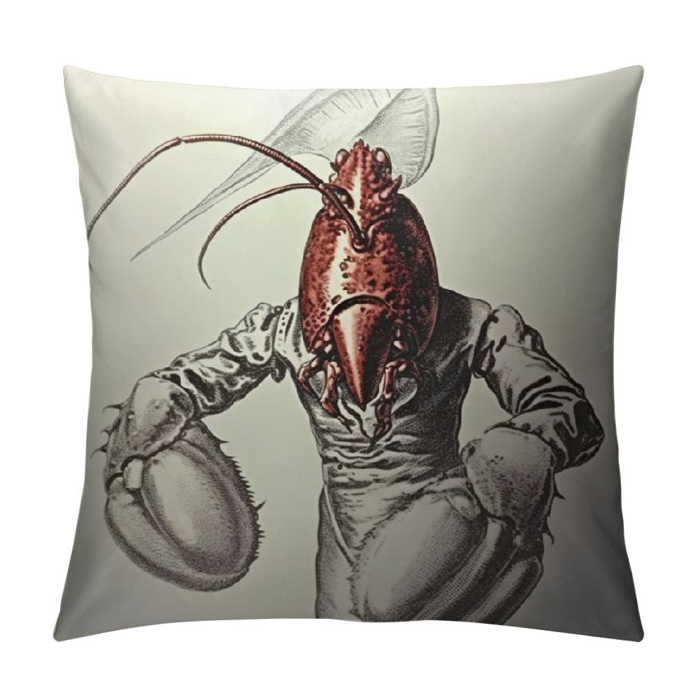 Print of Lobster from Alice in Wonderland Pillow Case - Walmart.com