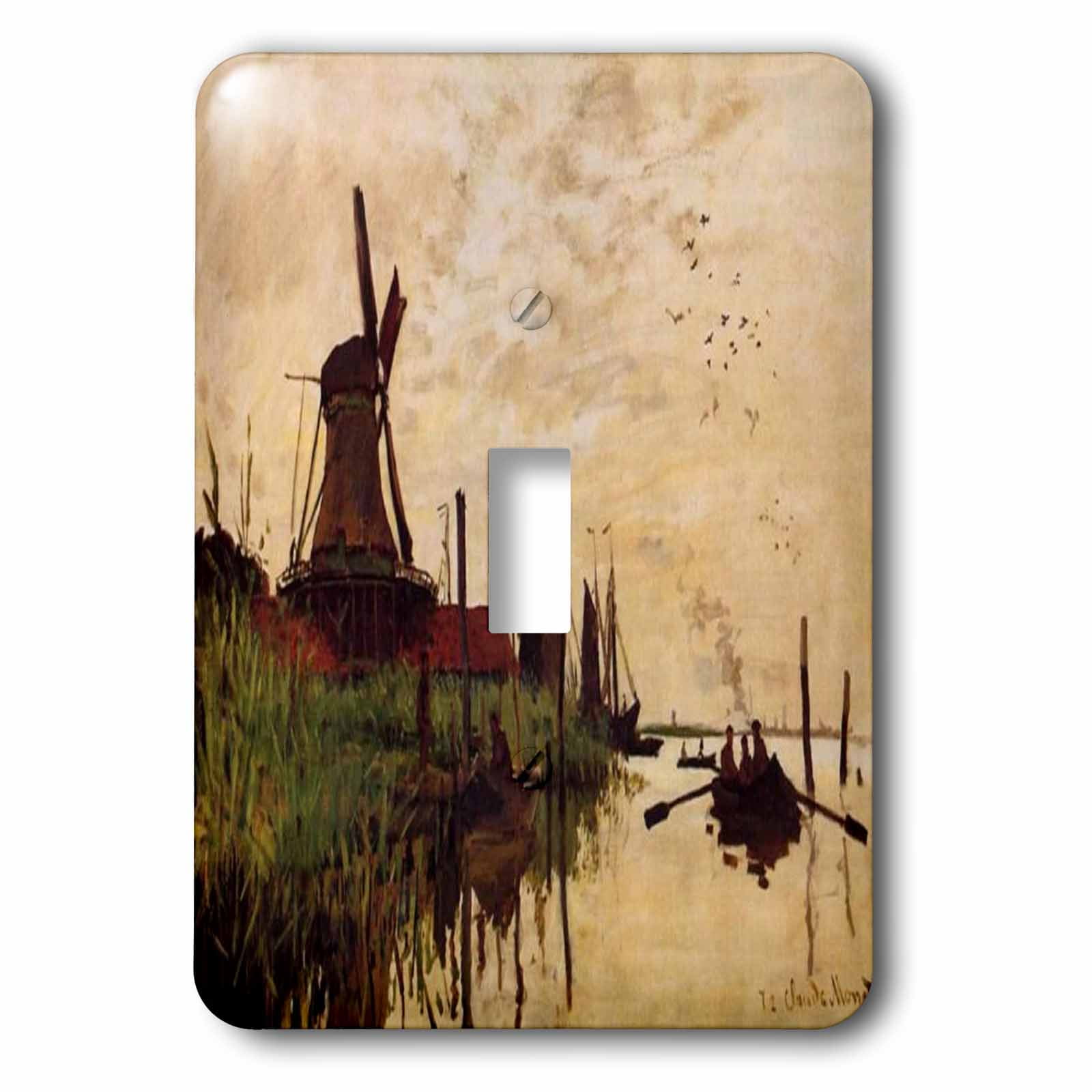 Print of Monet Painting Windmill At Zaandam single toggle switch lsp ...