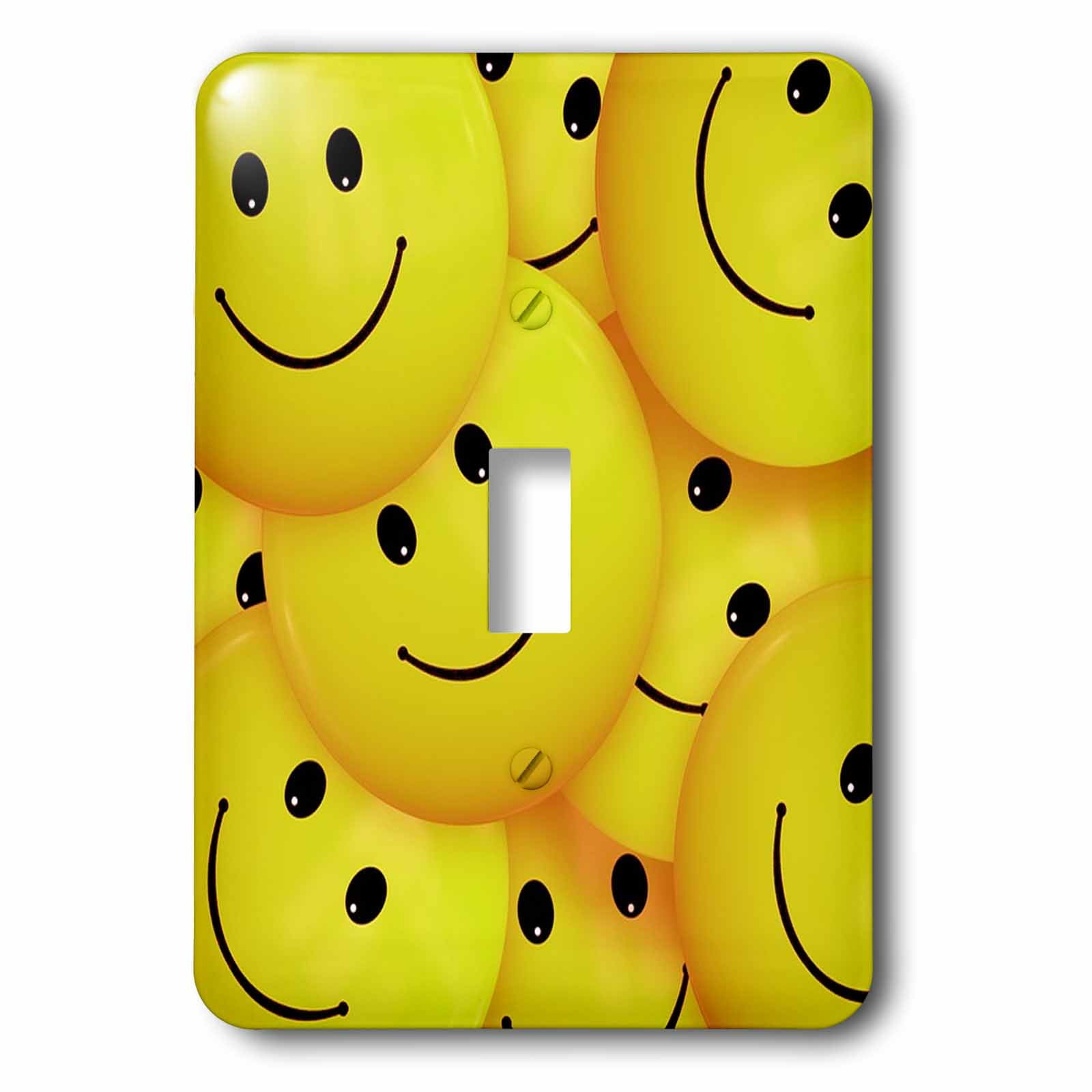 Print of Yellow smiling Face Toss Pattern single toggle switch lsp ...