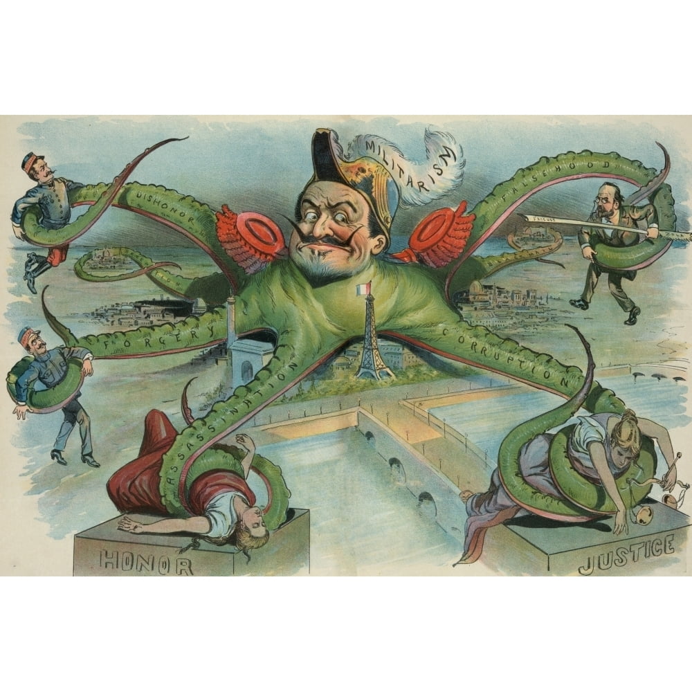 The peril of France - at the mercy of the octopus Poster Print by Louis ...