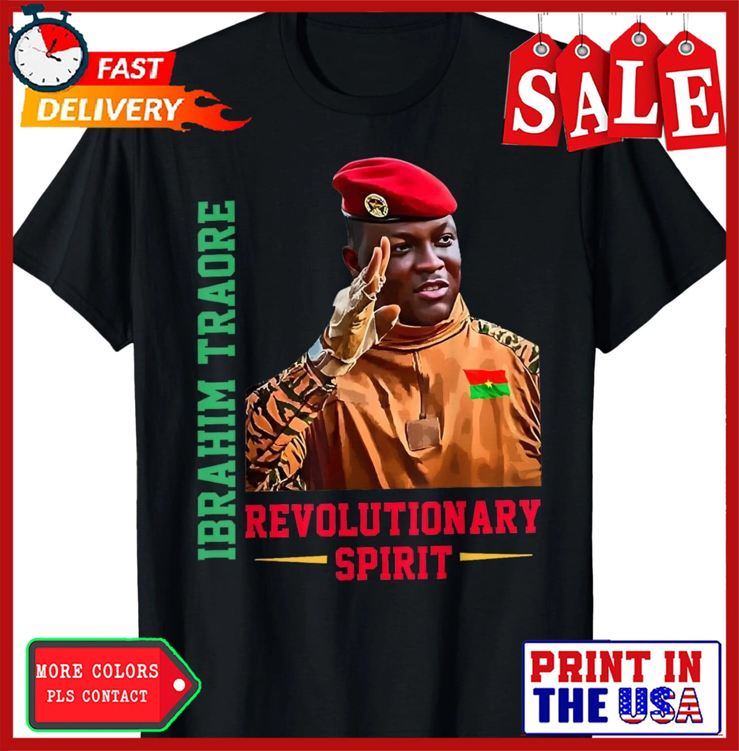 PrintJunkie Burkina Faso- Ibrahim Traorï¿½ Thomas Sankara African ...