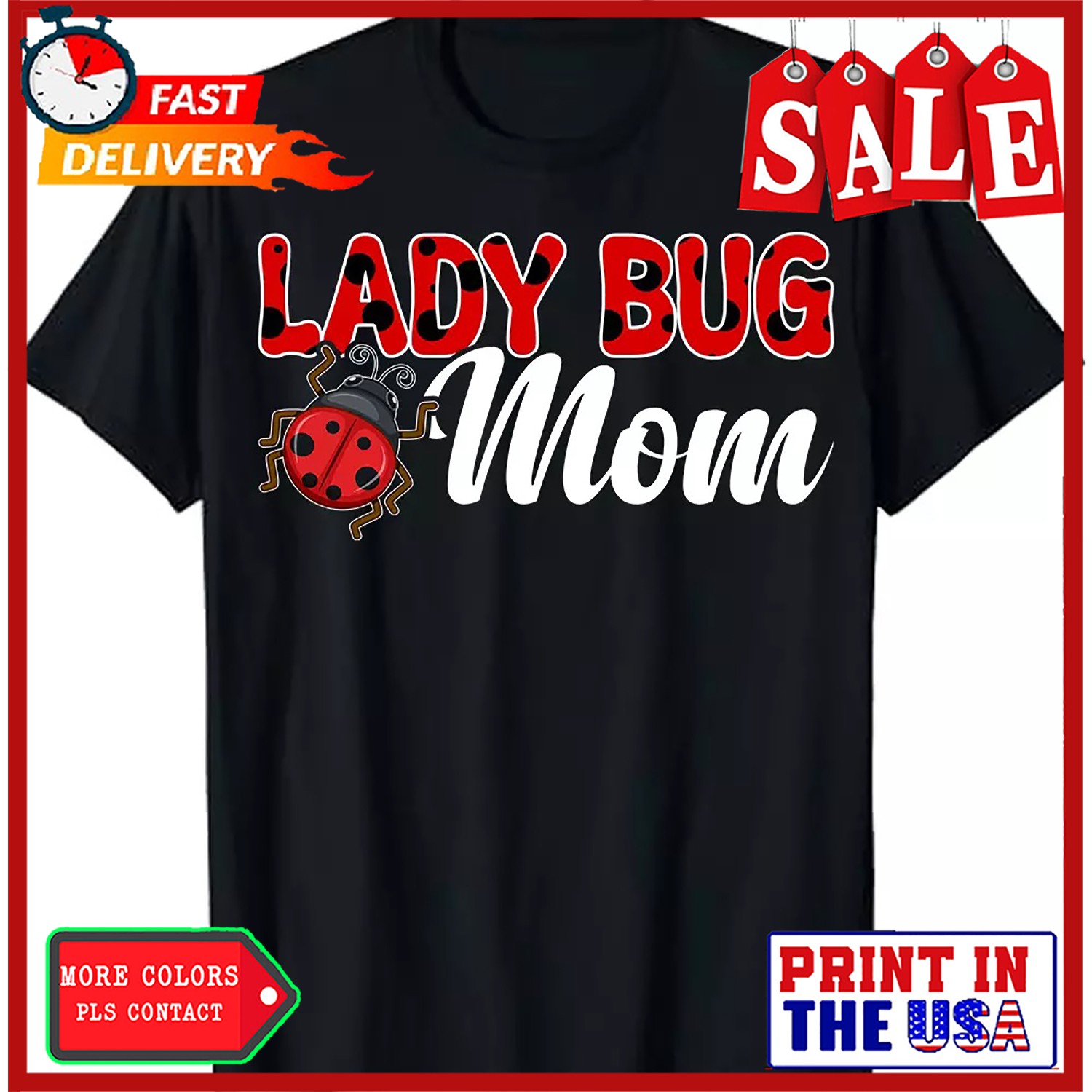 PrintJunkie Ladybug Mom Insect Entomologists Entomology Mothers Day ...
