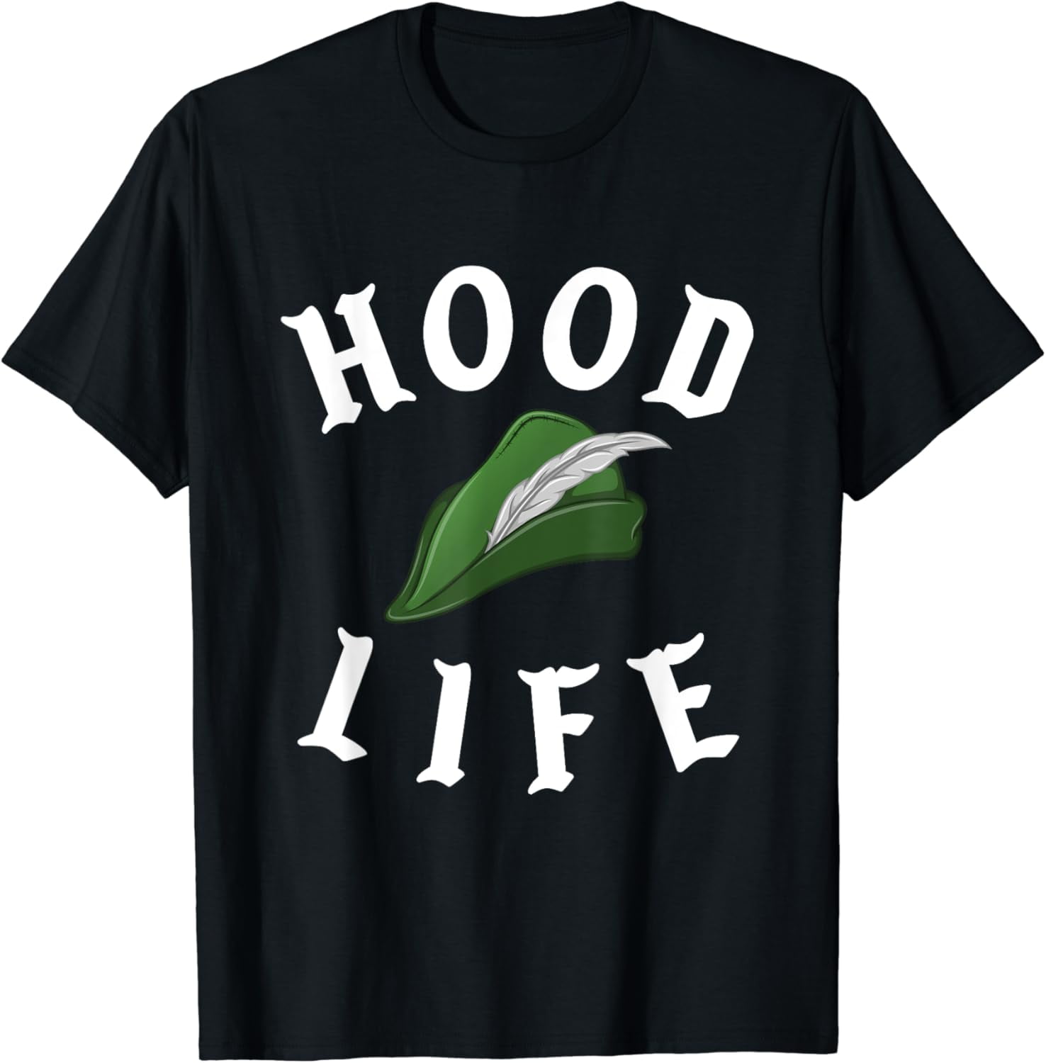 PrintJunkie Robin Hood Life Cool Gangster Nerd Book Reading T-Shirt ...