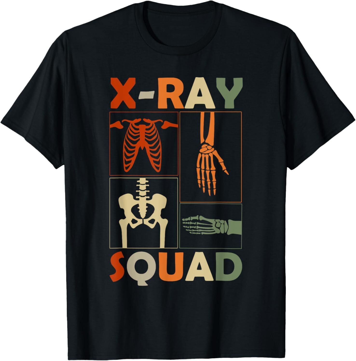 PrintJunkie Xray Skeleton Bones Radiologist Radiology T-Shirt - Walmart.com