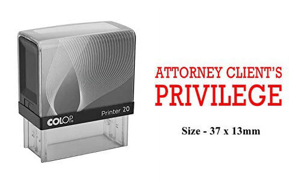 PrintValue Attorney Client'S Privilege Customized Self Inking Rubber ...