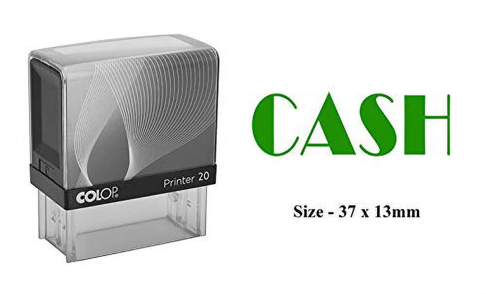 PrintValue Cash Customized Self Inking Rubber Stamp Colop Printer 20 ...