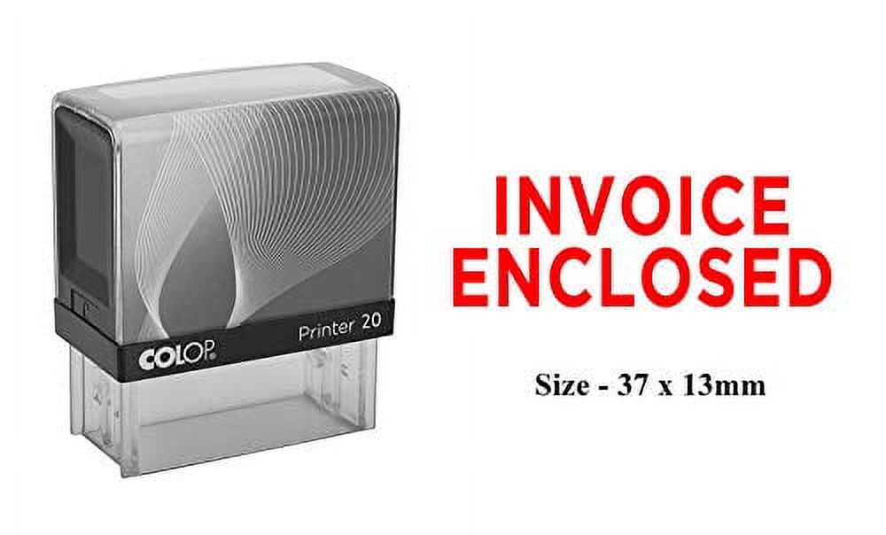 PrintValue Invoice Enclosed-Colop Printer 20 Self-Inking Text Rubber ...