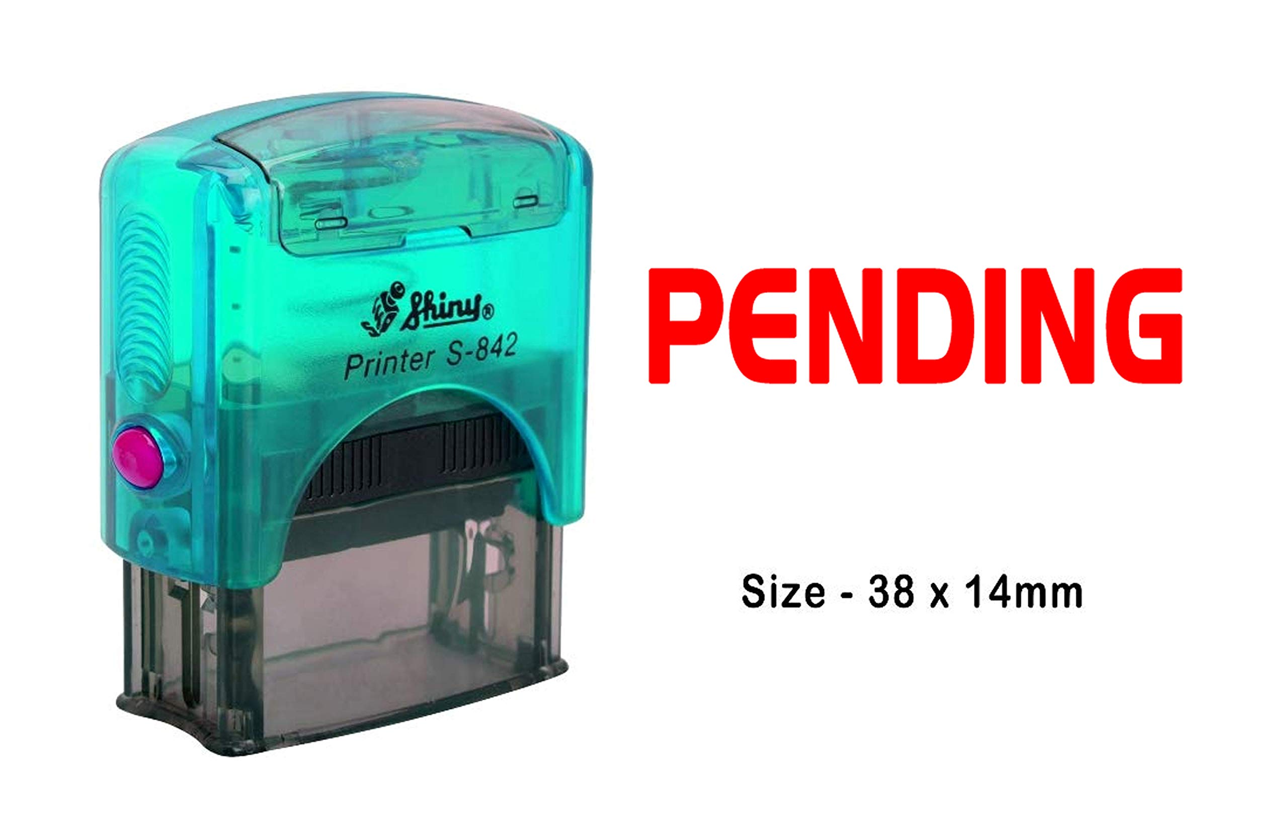 PrintValue Pending Plastic Stamp Clear Print for Office Use Shiny S-842 ...