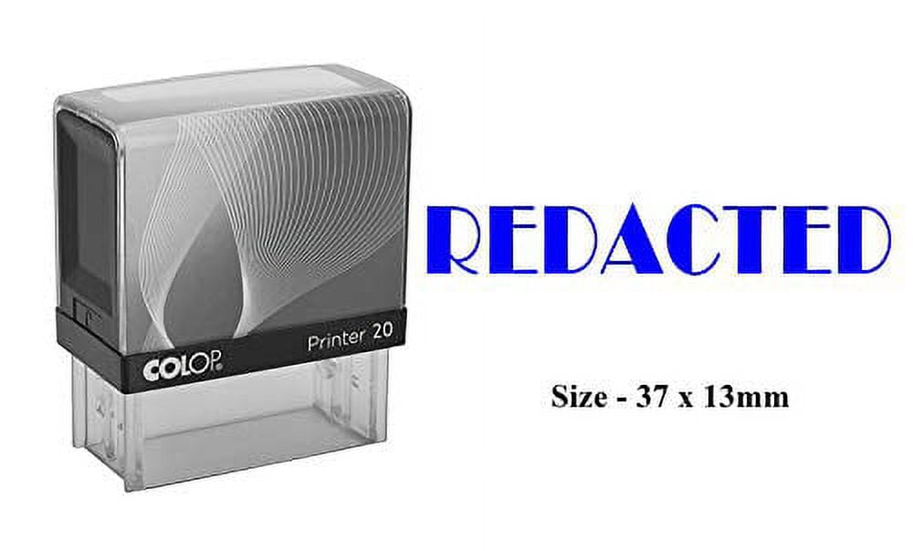 PrintValue REDACTED Colop Printer 20 Office Self Inking Rubber Stamp ...