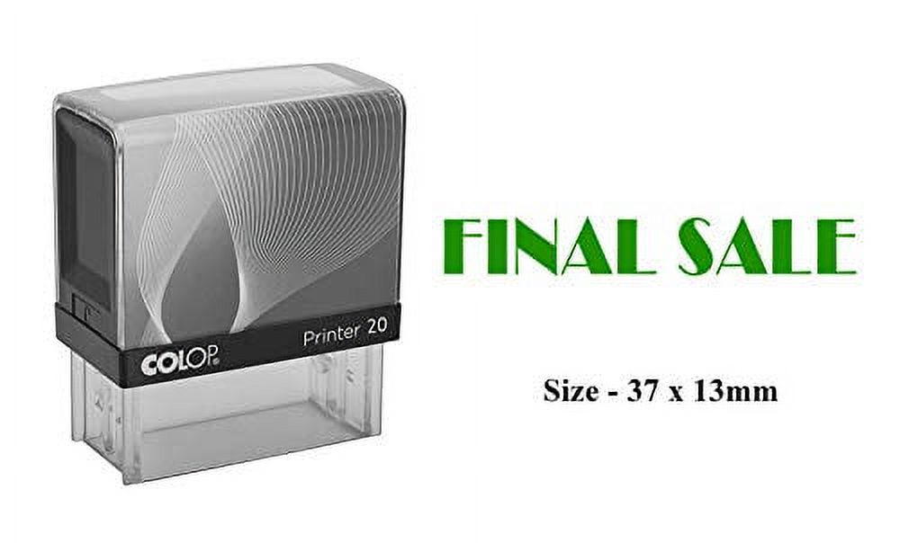 PrintValue self Inking COLOP 20 Stamp Final Sale Stamp Mini Hand ...