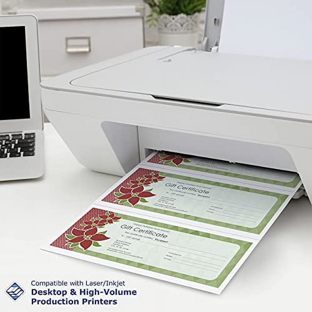 PrintWorks Professional Paper, 8.5 x 11, 20 lb, 2 Horizontal Perfs 3.66 ...