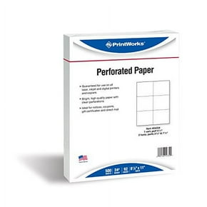 Perforated Printer Paper