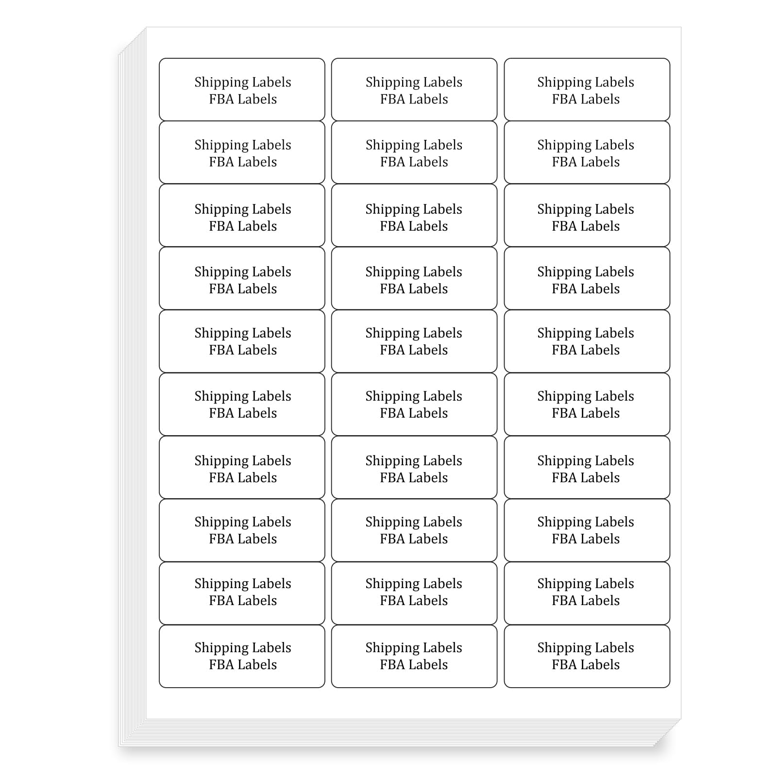 Printable 1 x 2-5/8 Inch Mailing Labels, 900 Self Adhesive Stickers for ...