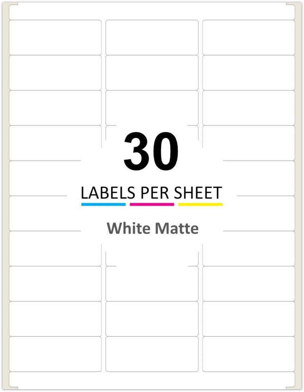 Printable Address Labels for Laser & Inkjet Printers Blank Mailing ...