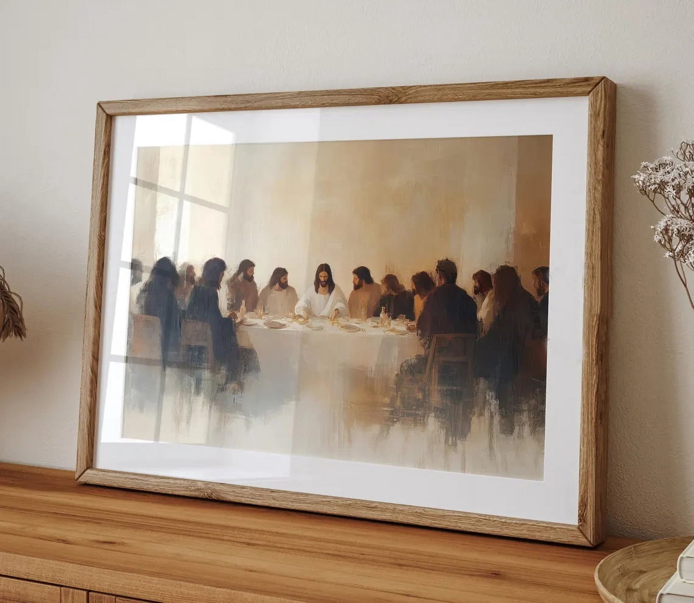 Printable Christian Print Last Supper Canvas Painting Twelve Disciples ...