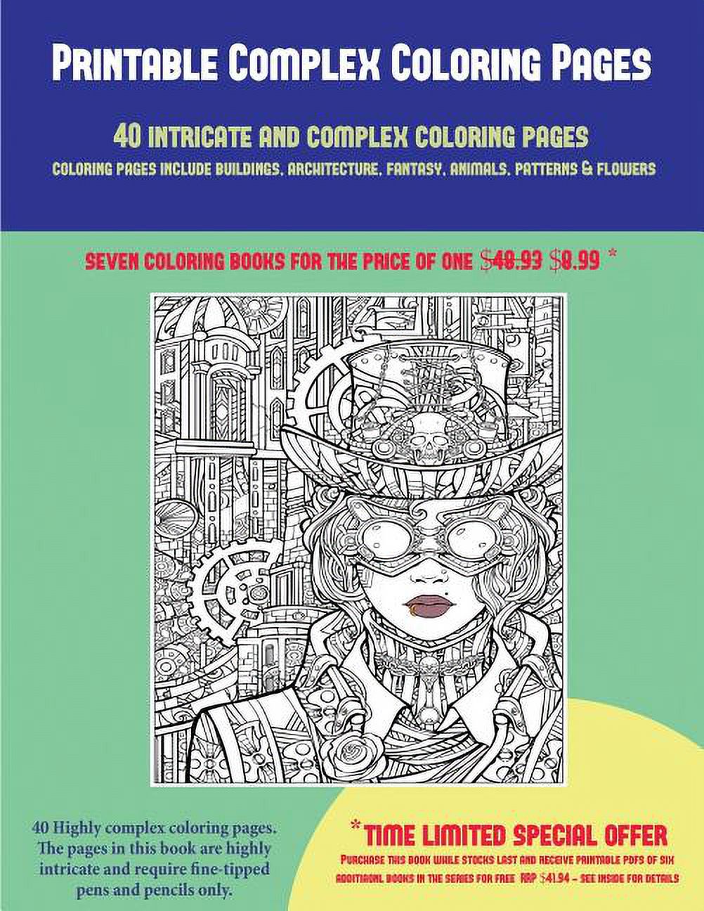 Printable Complex Coloring Pages: Printable Complex Coloring Pages (40 ...