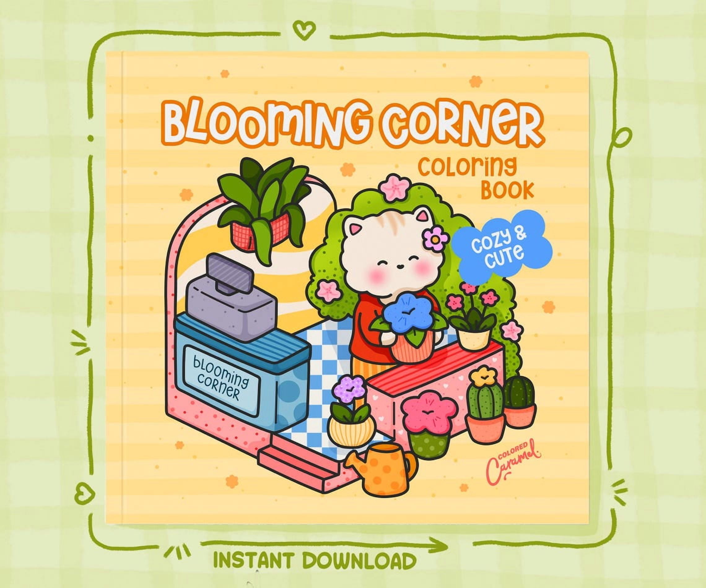 Printable Digital Download Cute Cozy and Comfy Coloring Pages, 40 ...