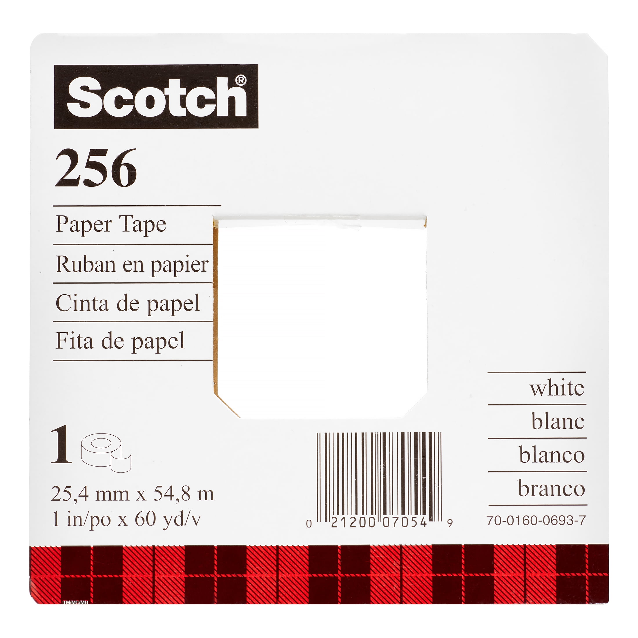 Printable Flatback Paper Tape, 3" Core, 1" X 60 Yds, White | Bundle of ...
