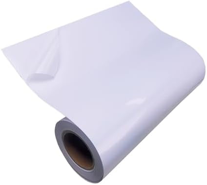 Printable Glossy White Vinyl Sticker Paper Roll Size 17"x100 ...