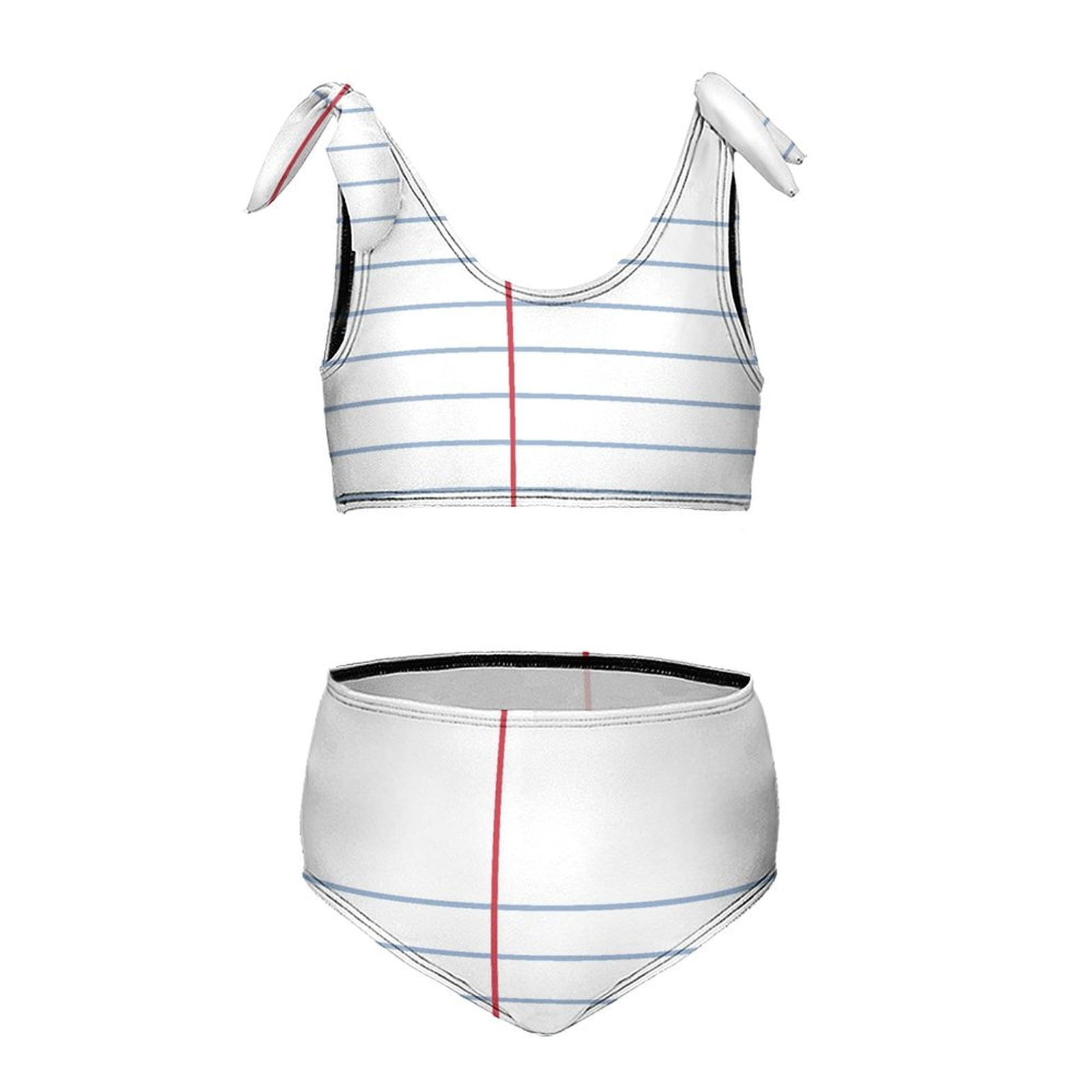 Printable Graph Paper Girl's 2 Piece Bikini Set Beach Sport Swimsuit ...