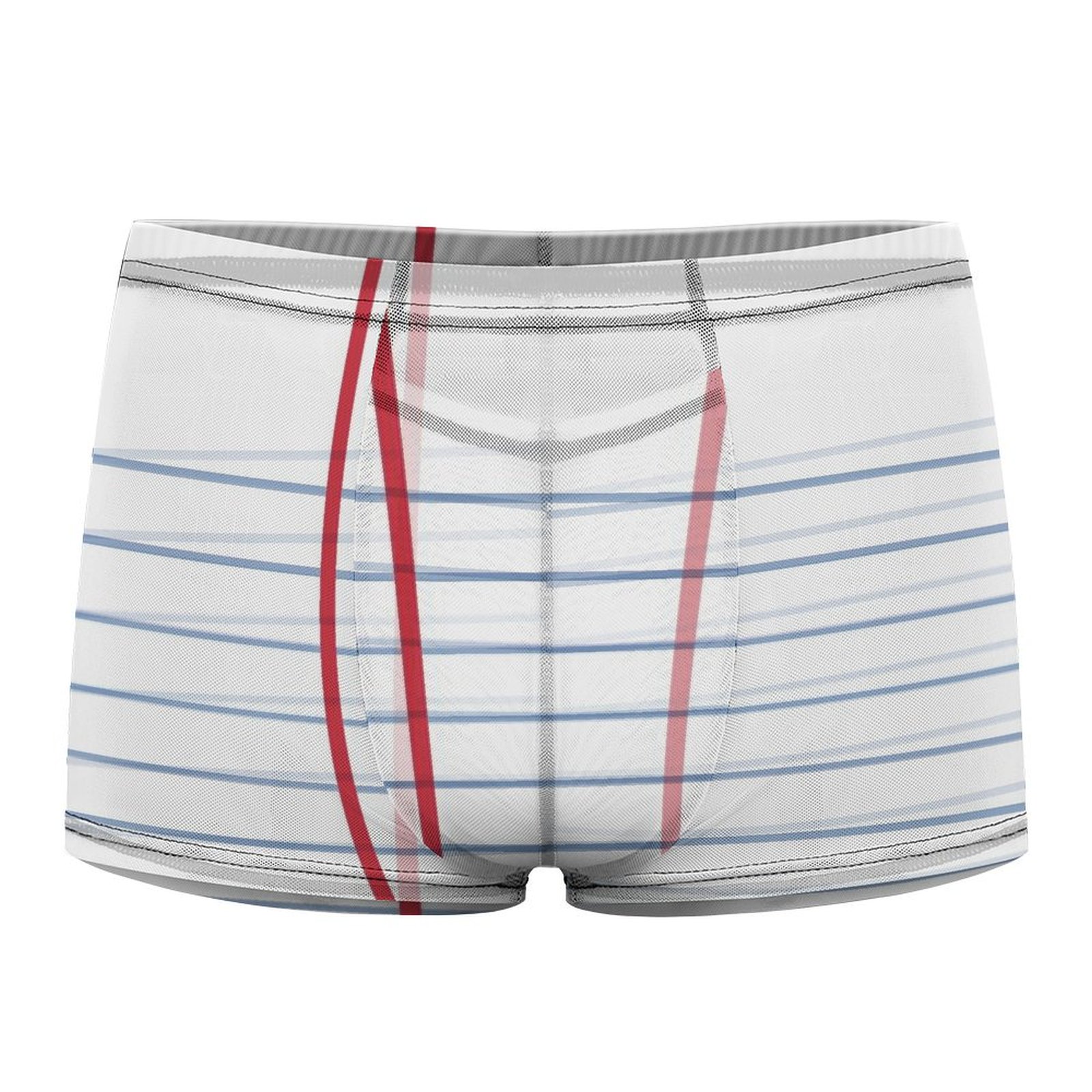 Printable Graph Paper Men's Mesh Boxer Briefs Cooling Breathable Sports ...