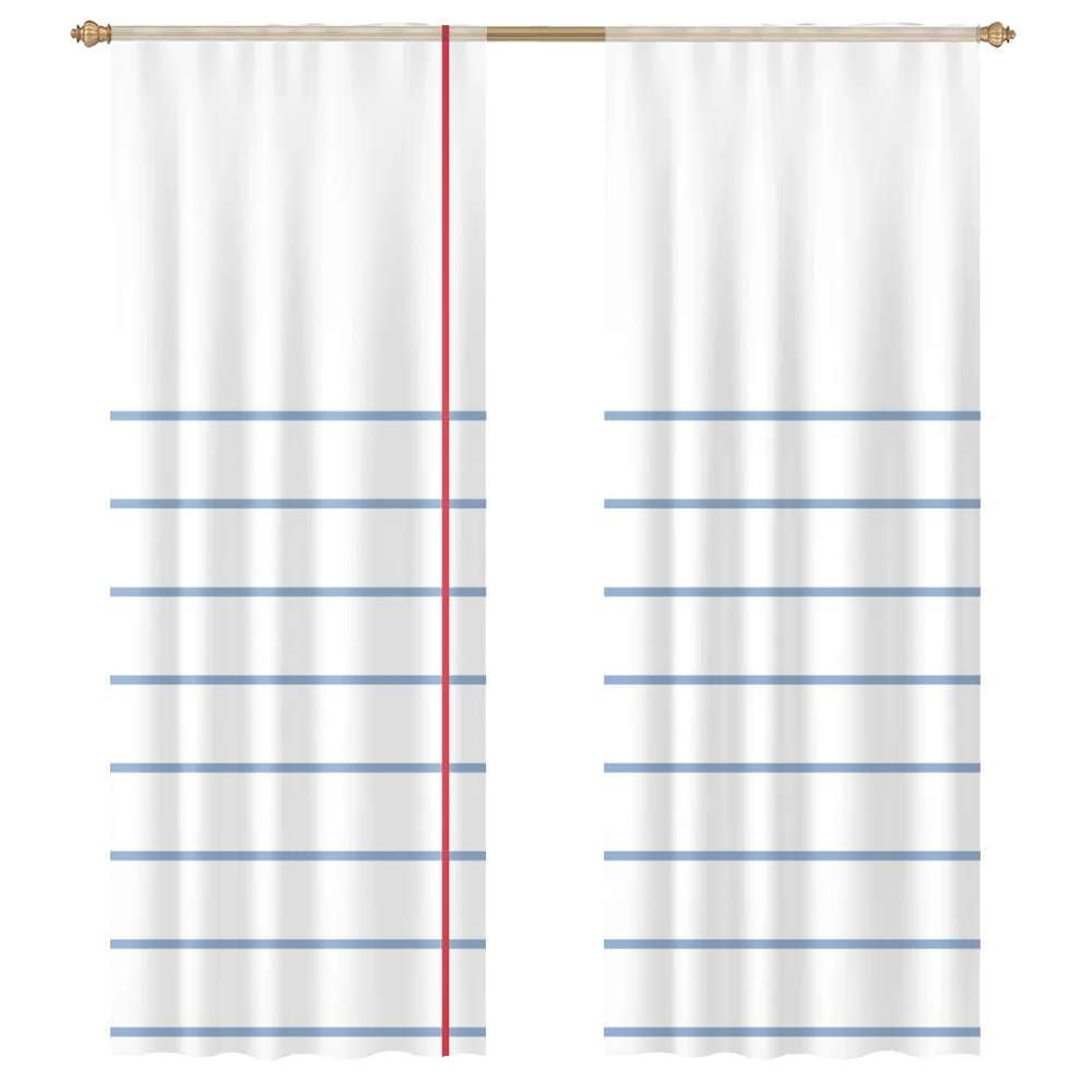 Printable Graph Paper Tulle Curtains For Living Room Chiffon Sheer ...