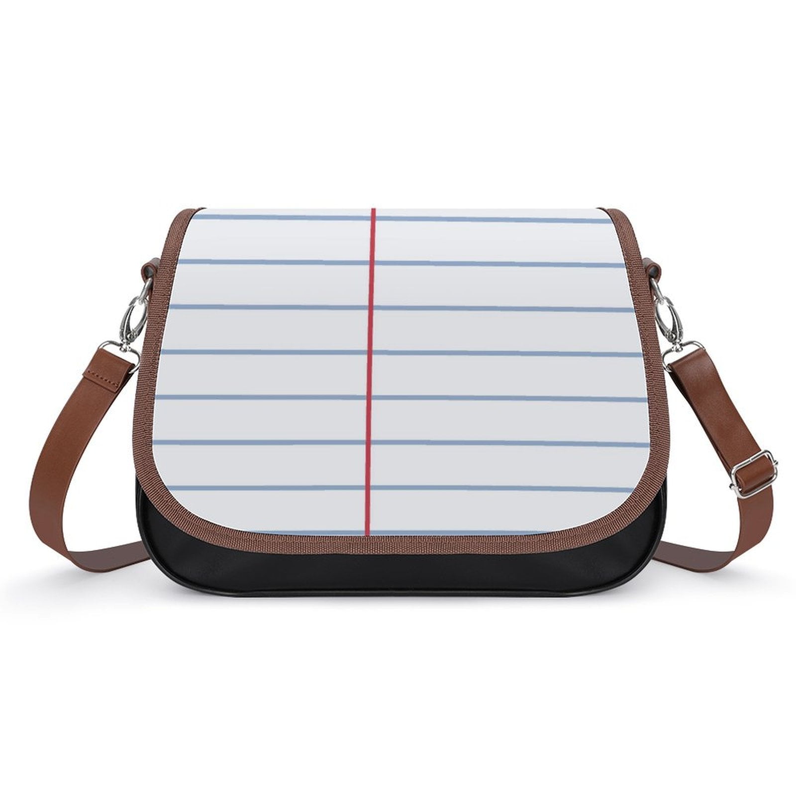 Printable Graph Paper Vintage Crossbody Bag for Women Medium Leather ...